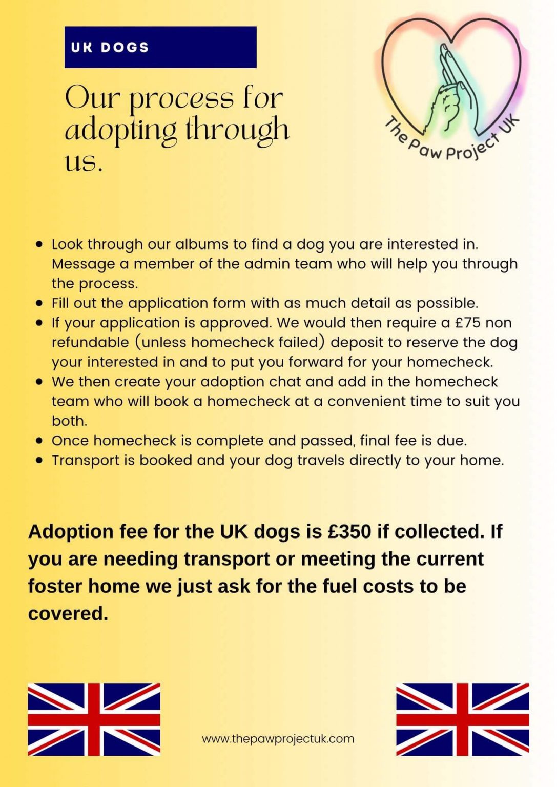 UK Dogs - The Paw Project UK